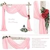 Amazon.com: Wedding Arch Draping Fabric,4 Panels 28" x20ft Pink Wedding ...