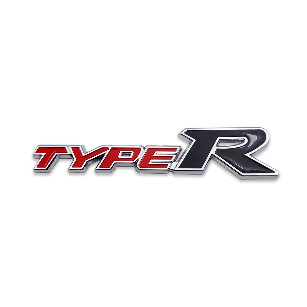 Amazon.com: Chrome Metal Type-R Logo Car Emblem Premium 3D Racing Sport ...