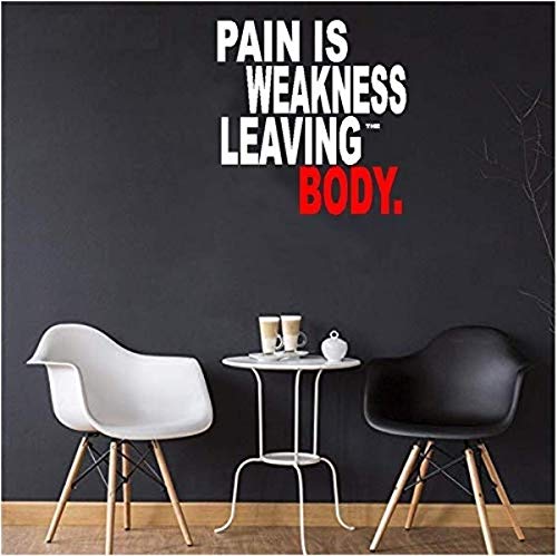 Buy KaaHego Pain is Weakness Leaving Body Motivational Quote Wall ...