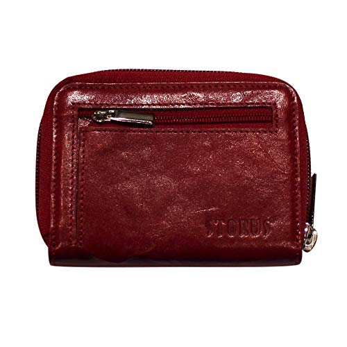 Buy Storus Smart Accordion Wallet-Zippered Leather, 10 Slots, Window ...