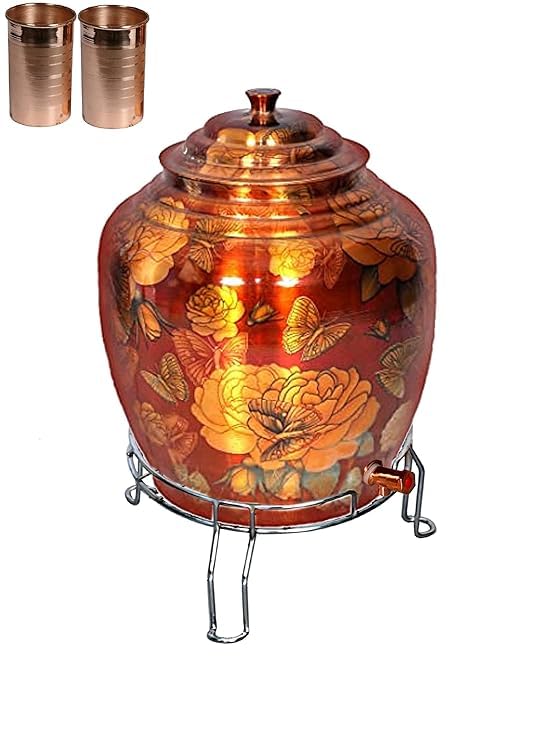Buy 15 Liter Fancy Copper Tank, Copper Container, Copper Water Tank ...
