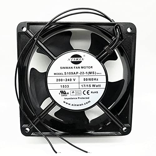 Amazon.com: S109AP-22-1(MS) SINWAN Fan Motor 200-240V 12038 Cooling Fan : Electronics