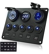 Amazon.com: MICTUNING 5pin BIGFOOT Rocker Switch ON-OFF LED Light 20A ...