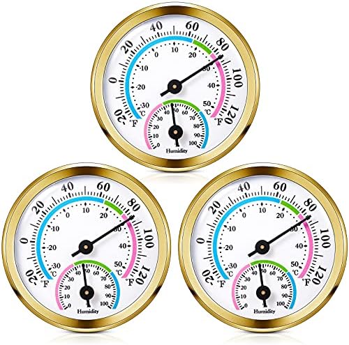 Amazon.com : 5 Pcs Indoor Outdoor Thermometer Wall Thermometer Humidity ...
