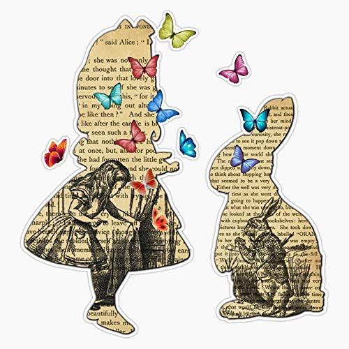 Amazon.com: Alice in Wonderland Magical Garden - Vintage Book Sticker ...