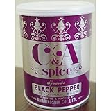 ・ブランド:CA・製造元:甘利香辛食品・内容量:200g・原材料:黒胡椒・商品サイズ(高さ×奥行×幅):120mm×85mm×85mm