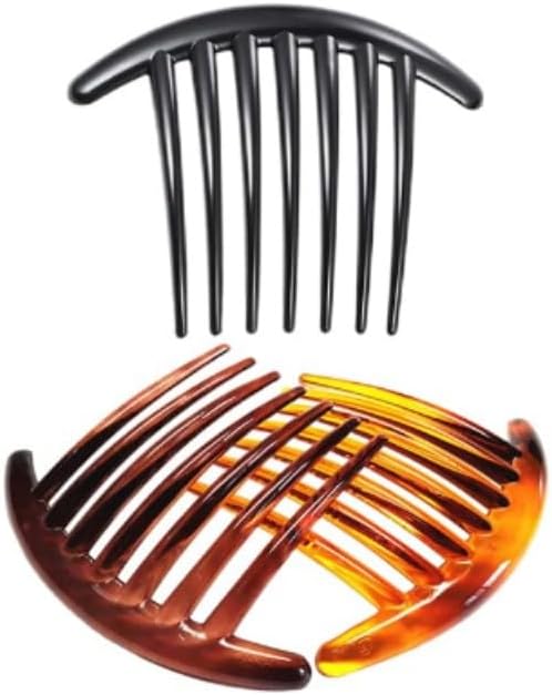 Amazon.com : 3 Pcs Plastic Hair Side Combs French Twist Comb Tortoise ...