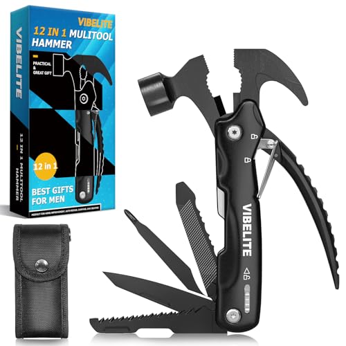Gifts for Men, 12 in 1 Multitool Hammer for Camping Hunting Hiking ...