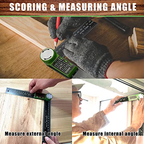 Snapklik.com : Digital Angle Finder Protractor, 2-in-1 Digital Miter ...