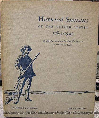 Historical Statistics of the United States 1789-1945: U.S. Bureau of ...
