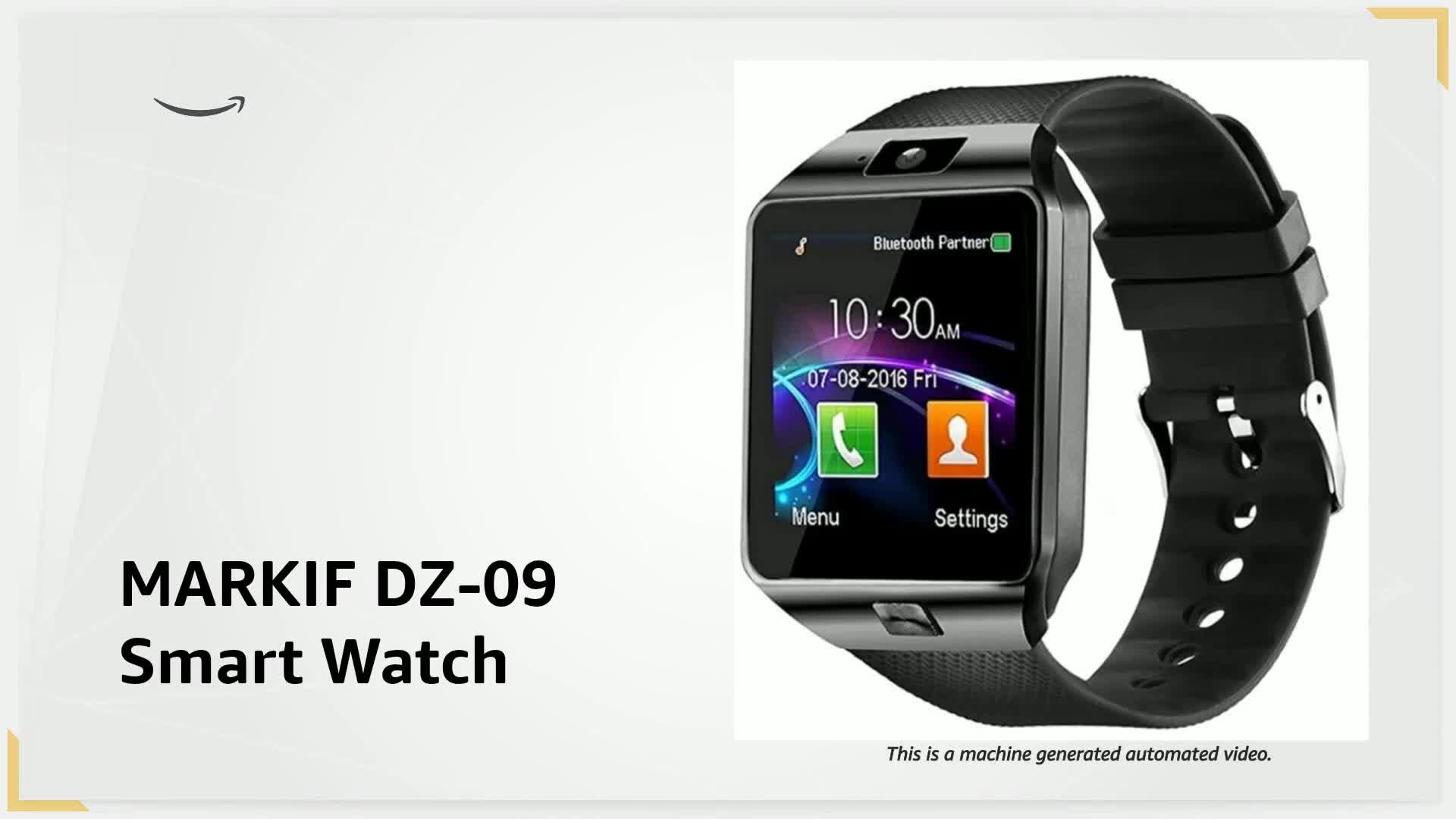Watch MARKIF DZ-09 Smart Watch on Amazon Live