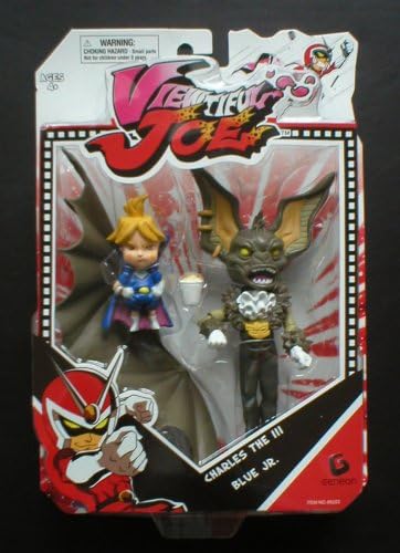 Amazon.com: Viewtiful Joe - Charles the III and Blue Jr. Figures : Toys ...