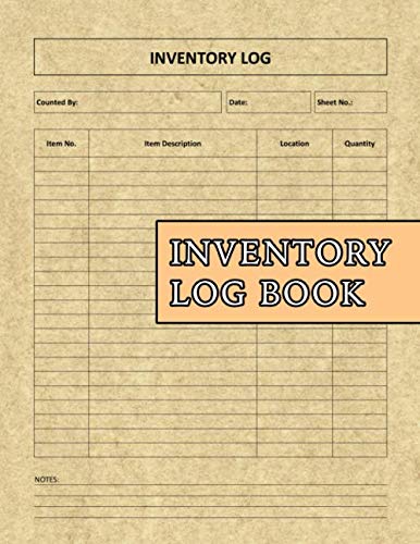 Amazon.com: Inventory Log Book: Large Inventory Management Ledger For ...