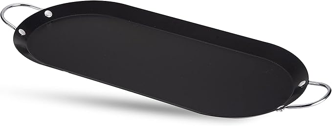 Amazon.com: Alpine Cuisine Nonstick Oval Comal Griddle 17.5x8-Inch ...