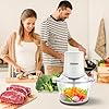 Amazon.com: Qinkada Food Processors with 2 Bowls, 400W Meat Grinder ...