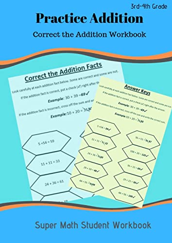 Snapklik.com : Practice Addition: Correct The Addition Workbook