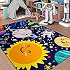 Amazon.com: kodhyvj Space Rug for Boys Room - Cartoon Solar System Rug ...