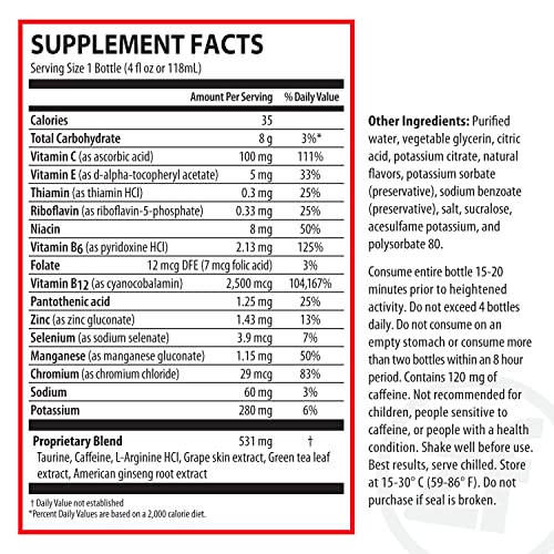 Snapklik.com : Zipfizz Liquid 4oz Energy Shot, Healthy Hydration B12 ...