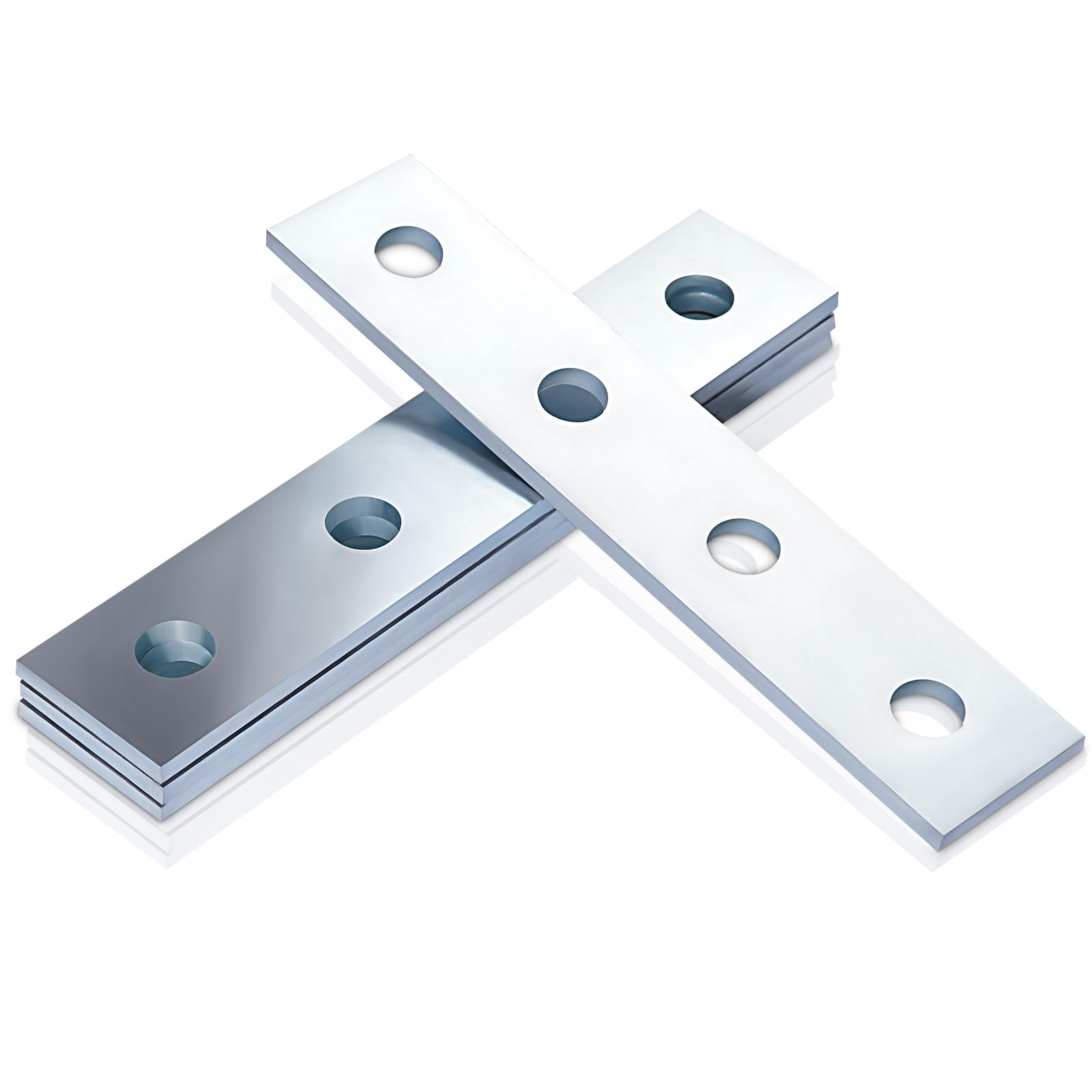 Amazon.com: 9 Pack Flat Plate Connector Bracket 4 Hole Distance 1¾ ...