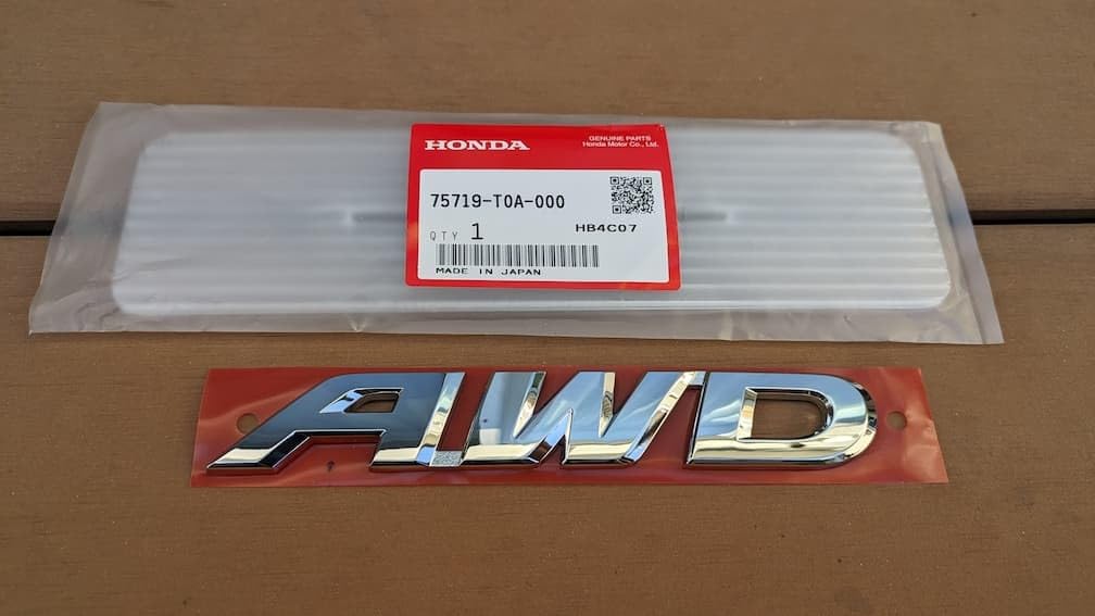 Amazon | HONDA (ホンダ) 純正部品 エンブレム リヤー (AWD) CR-V 品番75719-T0A-000 | エンブレム ...