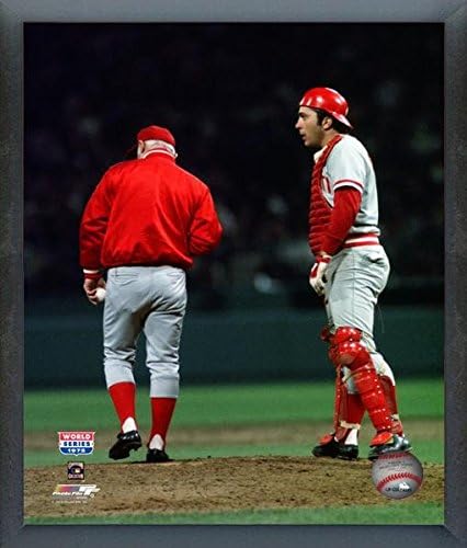 Amazon.com: Johnny Bench & Sparky Anderson World Series Action Photo ...