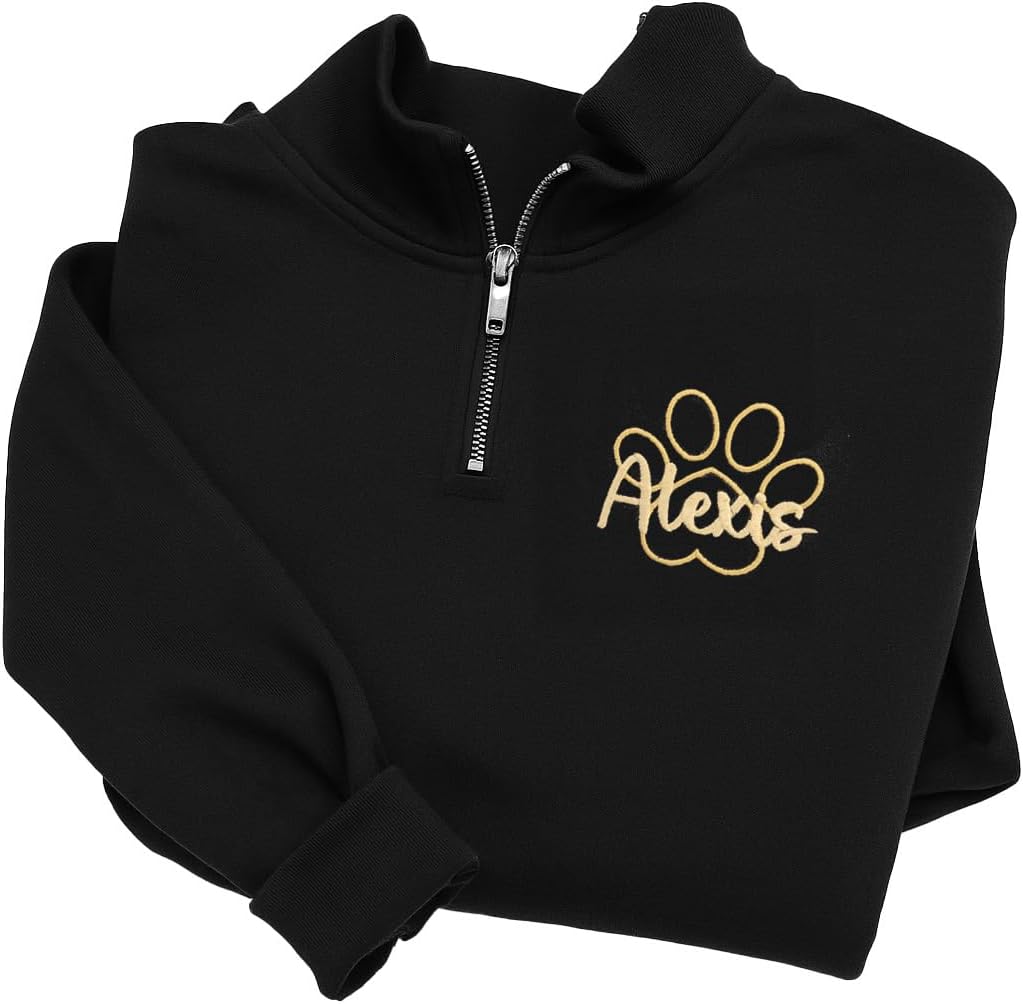 Amazon.com: Vet Tech Custom Quarter Zip Sweatshirt for Women ...