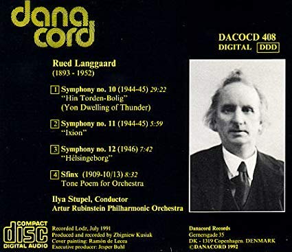 Rued Langgaard, Ilya Stupel, Arthur Rubinstein Philharmonic Orchestra ...