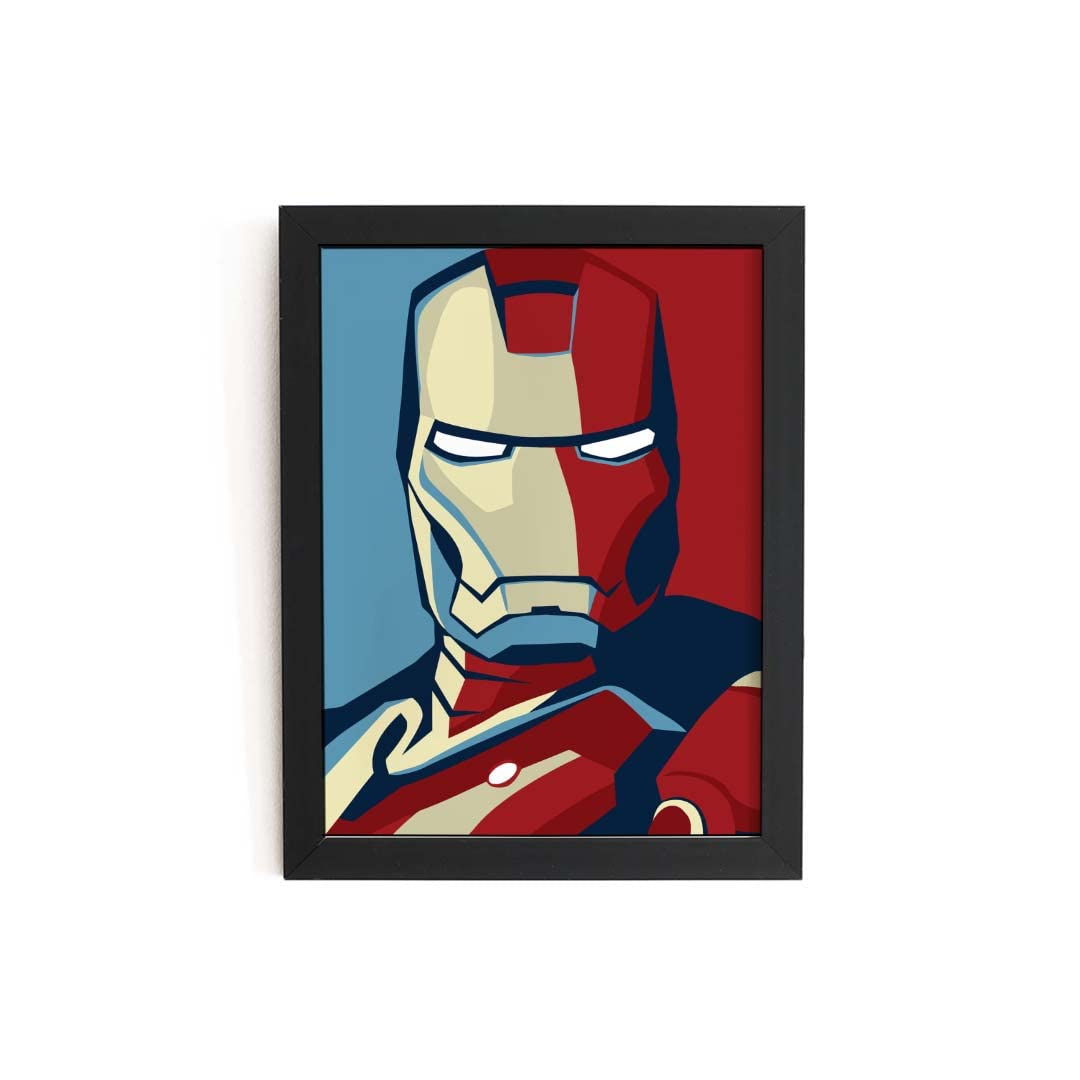 TheKarkhana Marvel Collection Iron Man Abstract Poster Wall Hanging ...