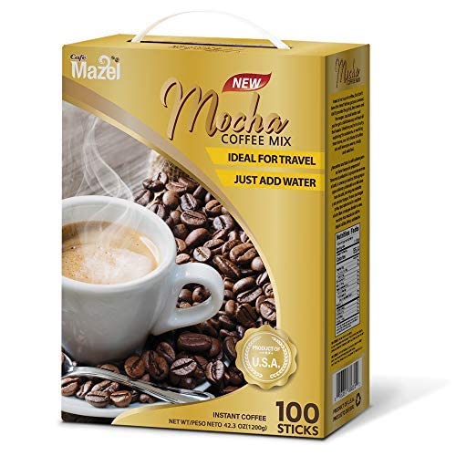 Amazon.com : Café Mazel Instant Coffee - Mocha, Instant Coffee Mix, 3 ...