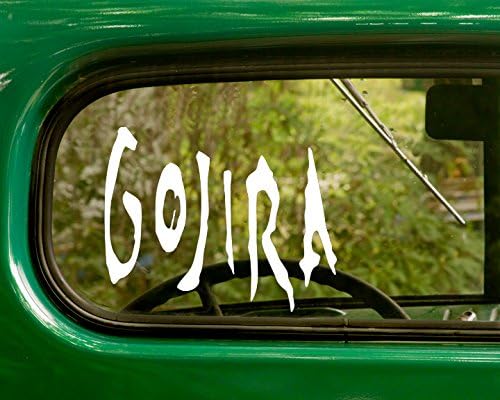 Amazon.com: 2 Gojira Decal Rock Band Stickers White Die Cut for Window ...