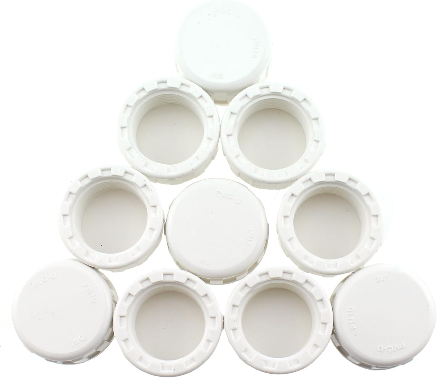 Amazon.com: TAODAN 10pcs 3/4" PVC Pipe Fittings End Female Thread Cap ...