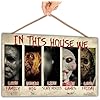 Amazon.com: Vintage Horror Movie Halloween Wooden Wall Decor for Wall ...
