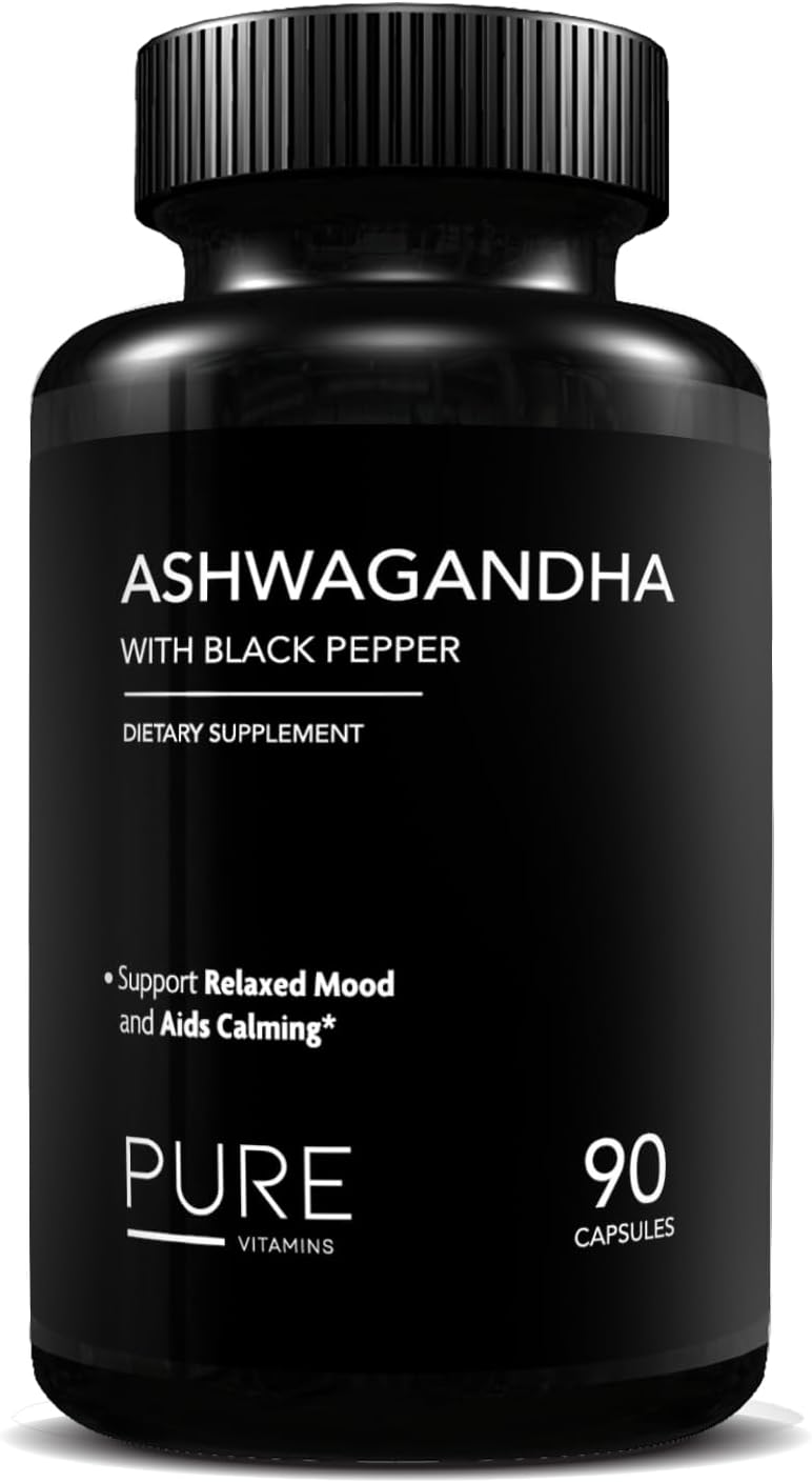 Amazon.com: Organic Ashwagandha with Black Pepper - 90 Vegetarians ...