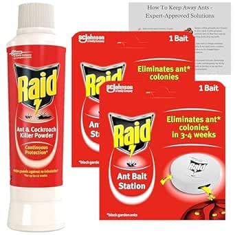 Ant Killer Bundle With Raid Ant Killer Powder & Raid Ant Bait Station ...