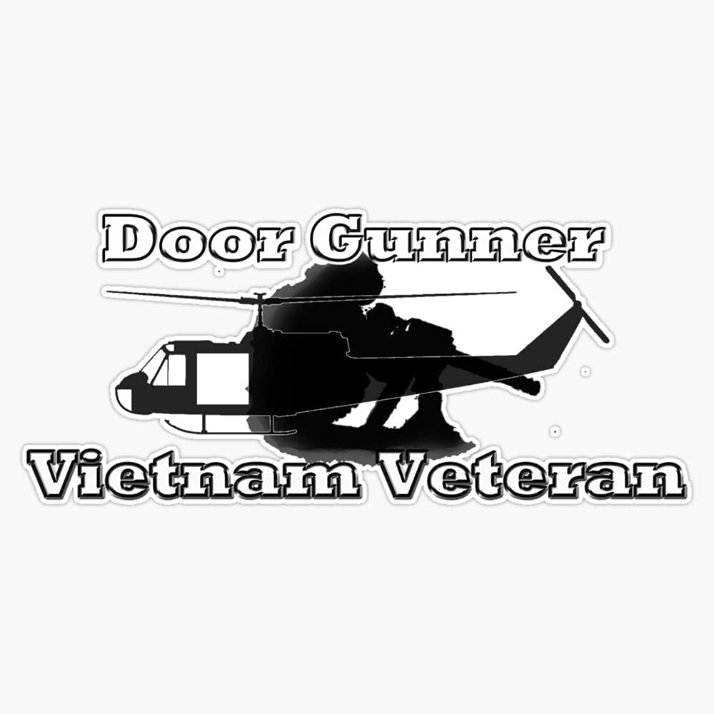 Amazon.com - Door Gunner - Vietnam Veteran Window Bumper Sticker Decal 5"