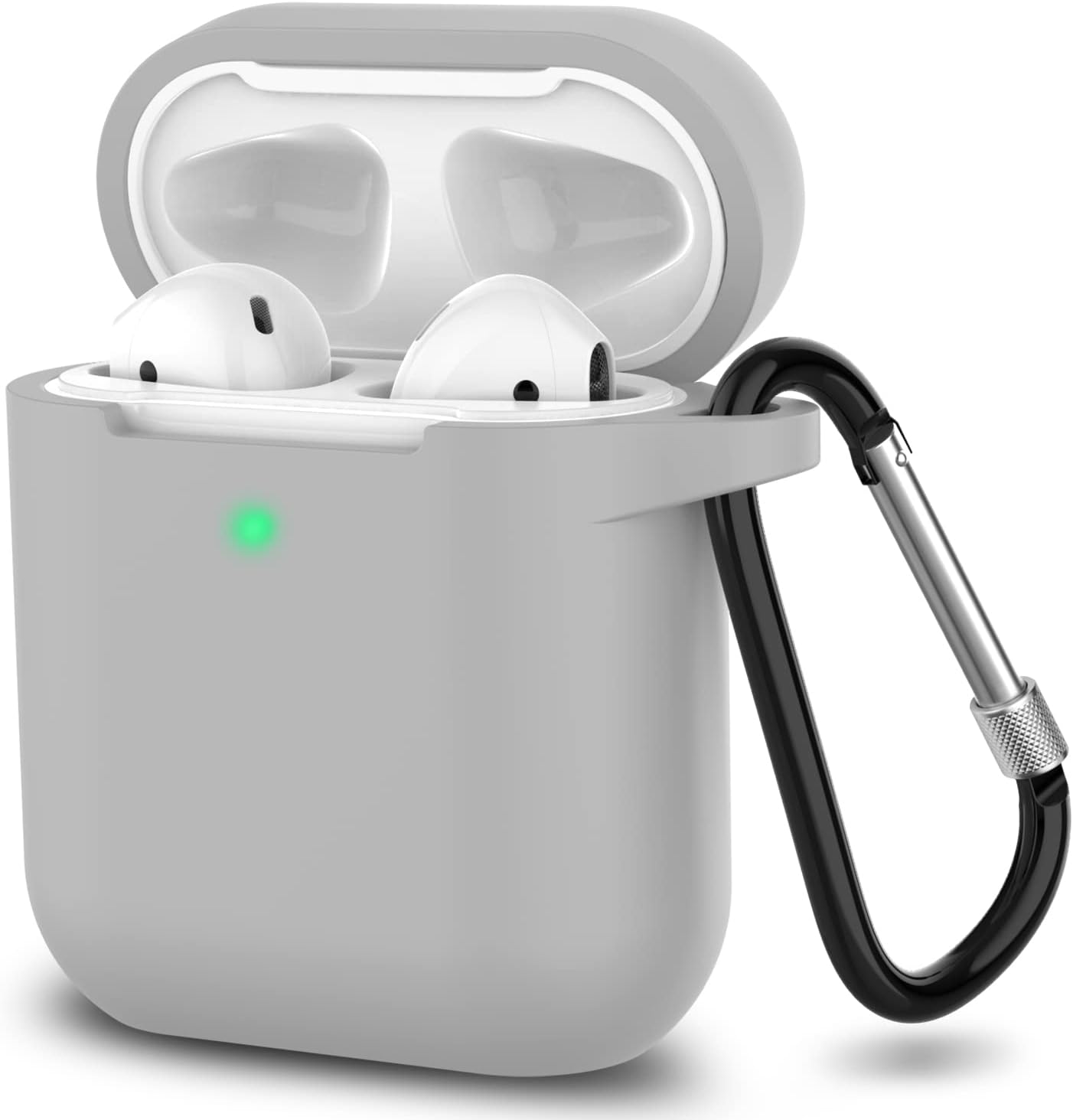 Amazon.com: PodSkinz Keychain AirPods Case with Carabiner Compatible ...