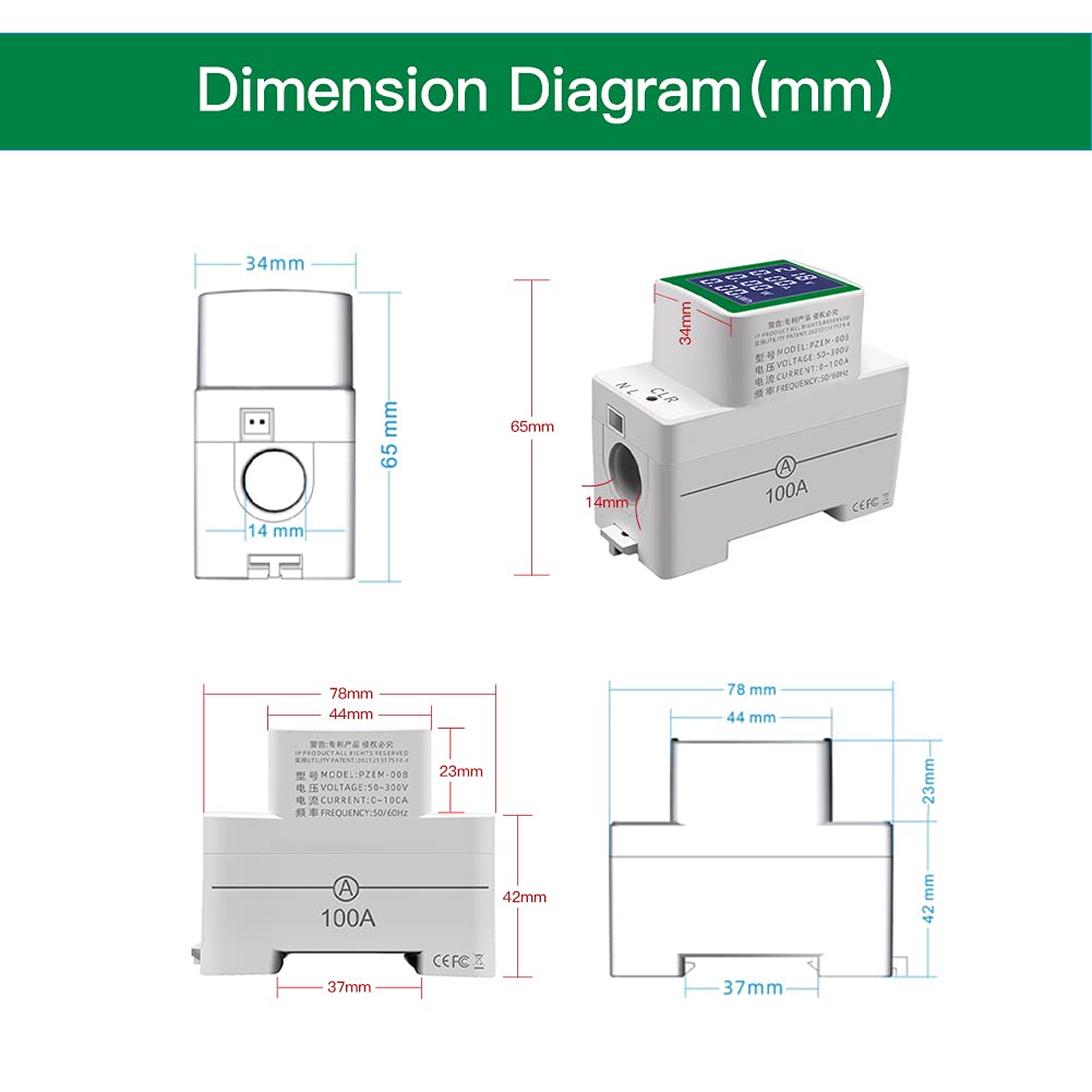 AC 50-300V 100A Multi Functio...B09F96JDR9 | Encarguelo.com