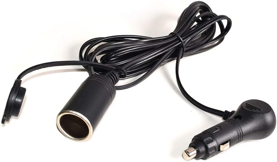 Amazon.com: Car Cigarette Lighter Extension Cable Plug Male to Female ...