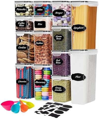 ASAB 14 Pack Airtight Food Storage Container with Lid Leak Proof Food ...