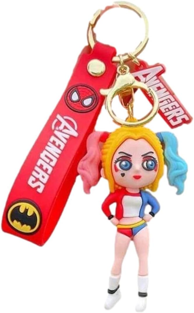 TCB Creations Harley Villain Quinn 3D Character Figure Silicone Charm ...