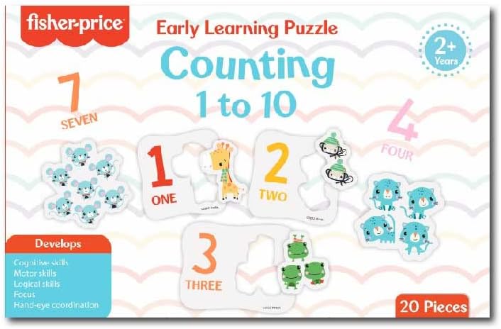 Buy Fisher-Price 20 Pieces Early Learning Self-Correcting Number ...