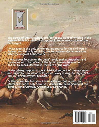 Snapklik.com : Books Of 1,2,3, And 4 Maccabees, The Septuagint Version