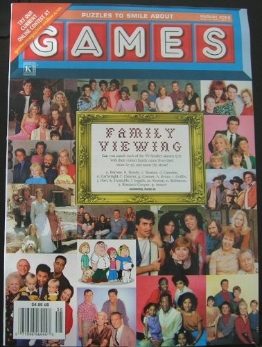 Games, August 2008 Issue: Editors of GAMES Magazine: Amazon.com: Books