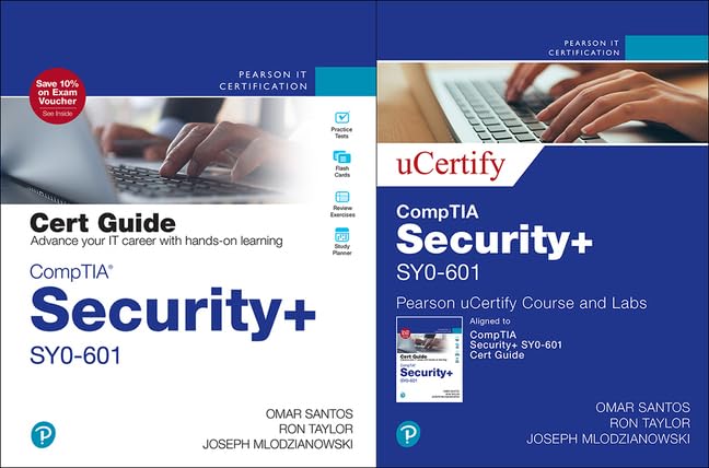 CompTIA Security+ SY0-601 Cert Guide Pearson uCertify Course and Labs Card and Textbook Bundle ...