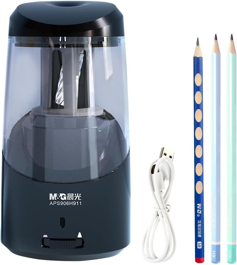 Amazon.com : tenwin Electric Pencil Sharpener, Auto Stop Pencil ...