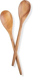 Amazon.com: Premium Wooden Spoons for Cooking-Acacia Wood Kitchen ...