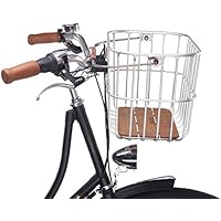 Brooks Saddles Hoxton Wire Bicycle Basket with Wooden Base (Click-fix ...