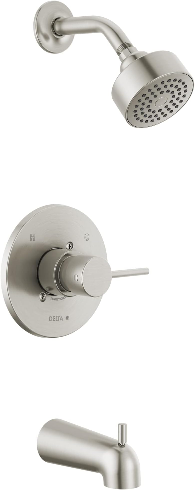 DELTA FAUCET T13420-SSPD Classic Tub & Shower, 10.00 x 7.00 x 10.00 ...