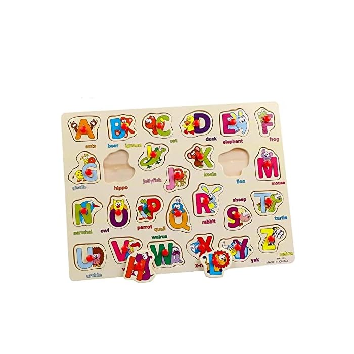 Buy Shoro Wooden English Alphabets and Color Learning Educational Board ...