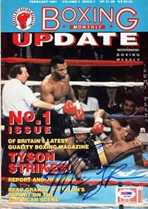 Mike Tyson Autographed Boxing Monthly Magazine Cover Vintage PSA/DNA # ...
